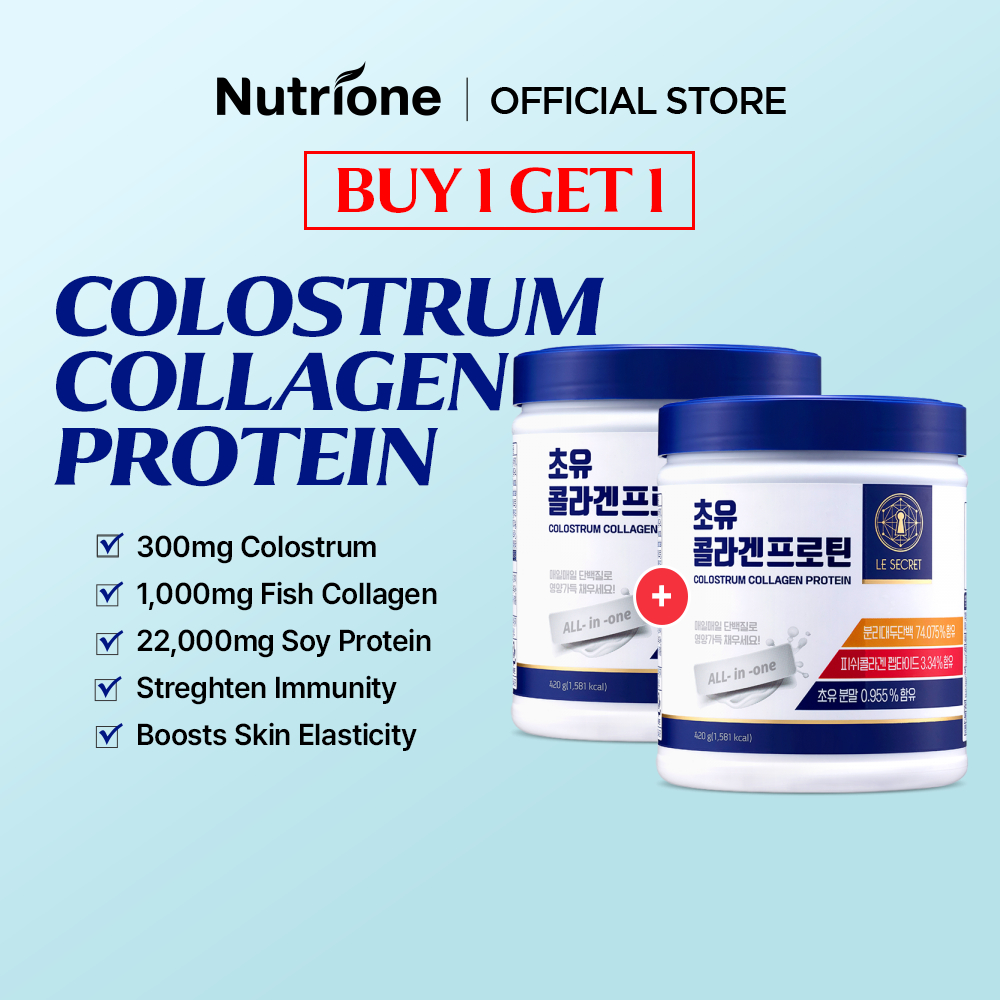 Nutrione Colostrum Collagen Protein Powder (420g) 1+1 (2BOX) | Shopee ...