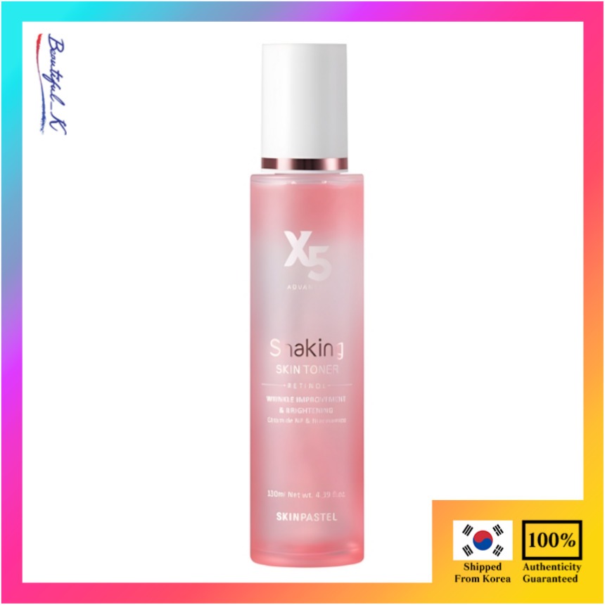 skinpastel X5 Retinol Shaking Skin Toner 130ml _Beautiful_K | Shopee Malaysia