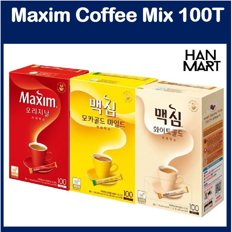 Maxim Original coffee Mix 100T/Mocha Gold Mild coffee Mix 100T/White ...