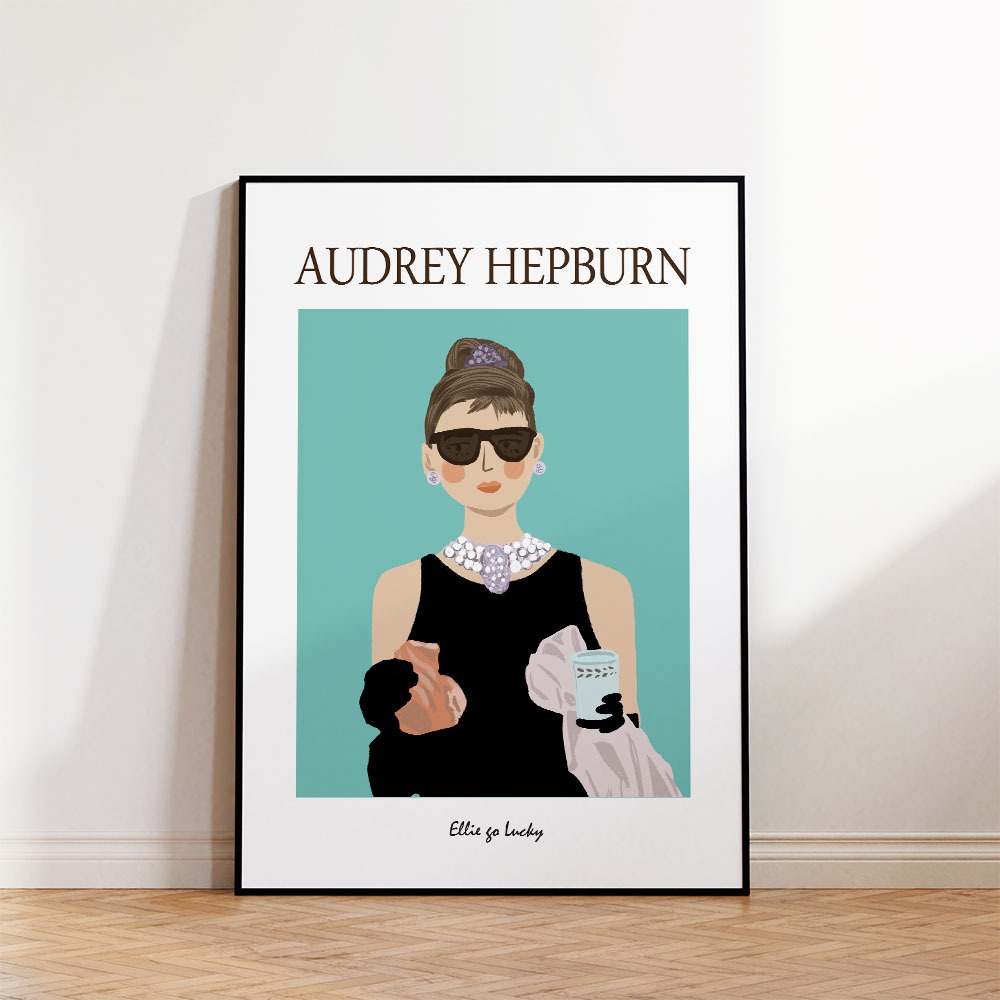 [ELLIE GO LUCKY] Audrey Hepburn POSTER | Shopee Malaysia