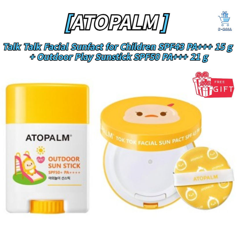 [ATOPALM] Talk Talk Facial Sunfact for Baby SPF43 PA++ 15g + Outdoor ...
