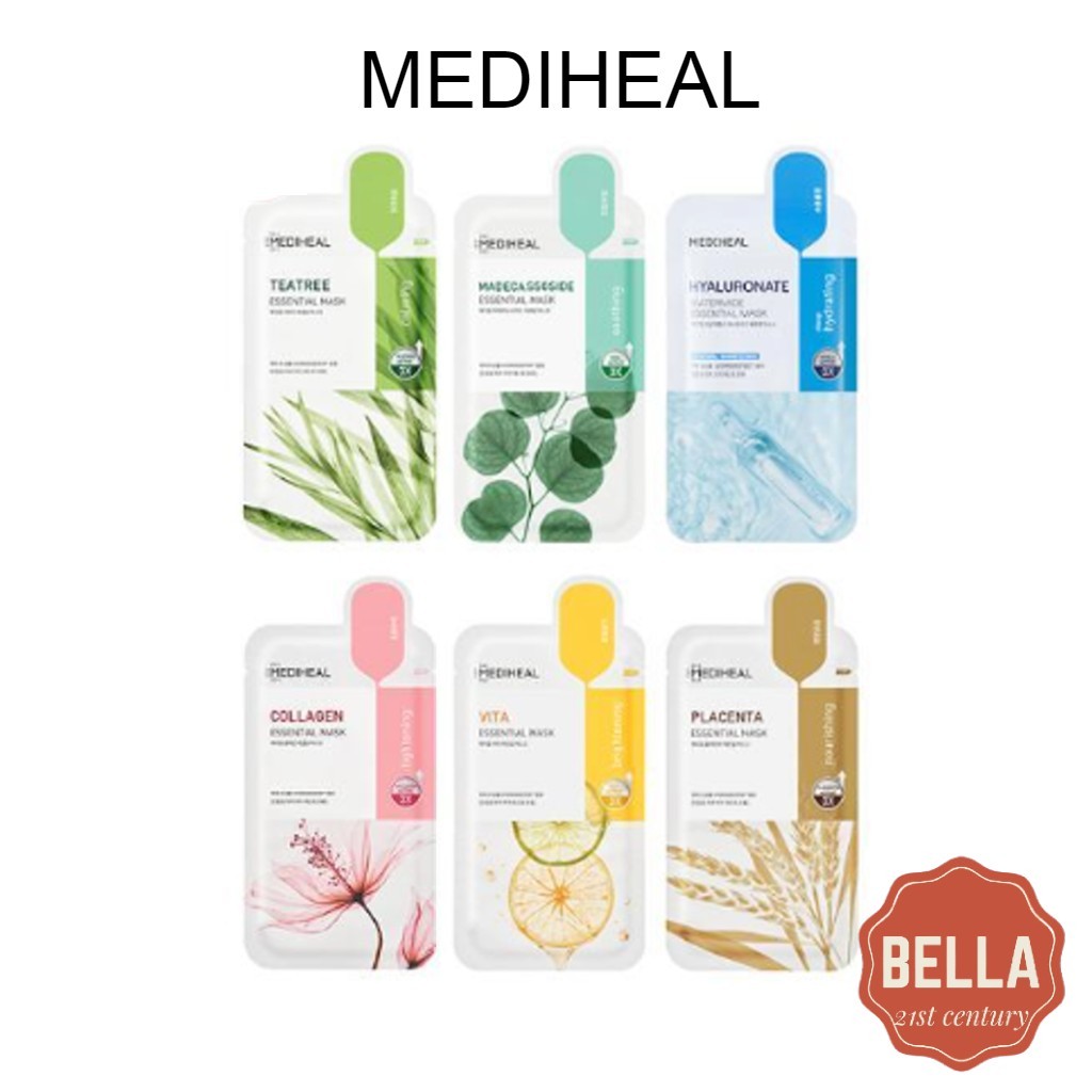 [MEDIHEAL] 2023 NEW Essential Mask Pack Healing Line x 10 sheets (1 box ...