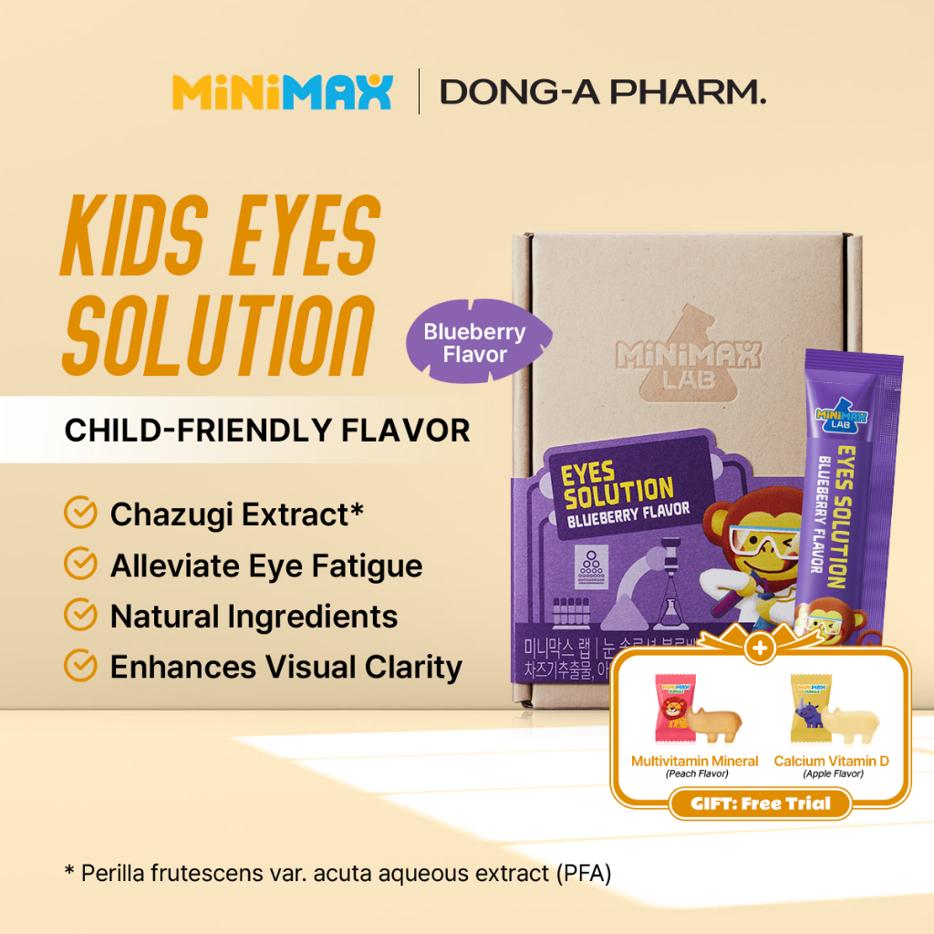 MINIMAX Lab Eyes Solution Lutein Eye Supplement Blueberry 30g x 28 ...