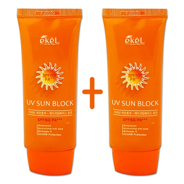 [1+1][Ekel] UV Sun Block Sunscreen 70ml+70ml | Shopee Malaysia