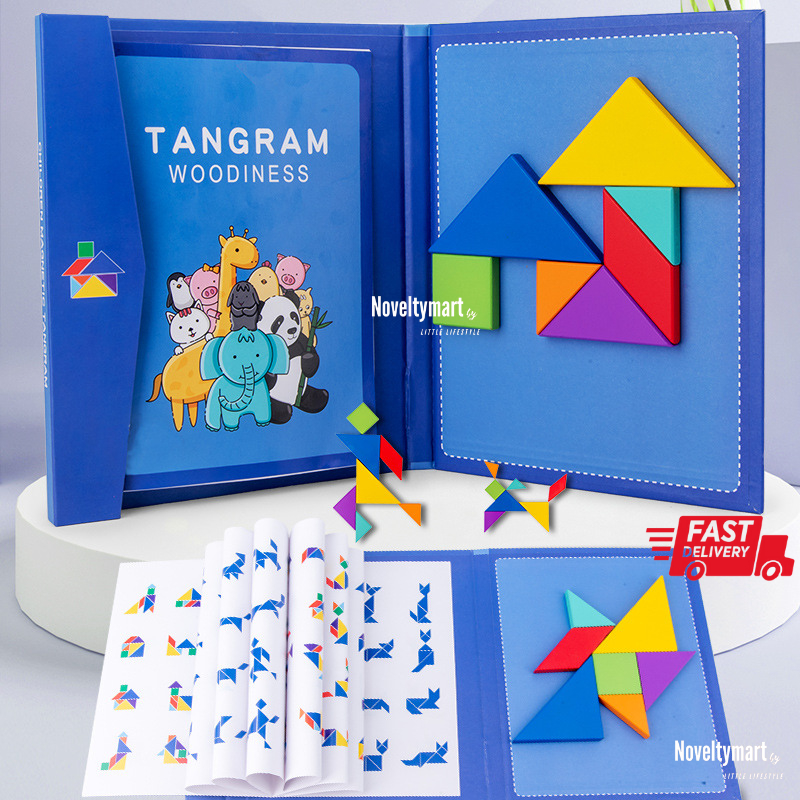 [SG SELLER]Magnaform Tangram Puzzle|Kids Magnetic Fraction Learning ...