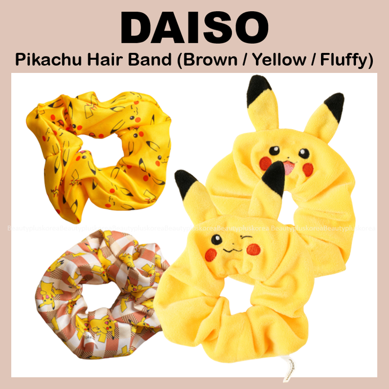 [DAISO] Pokemon Pikachu Hair Band (Yellow / Brown / Fluffy) | Shopee ...