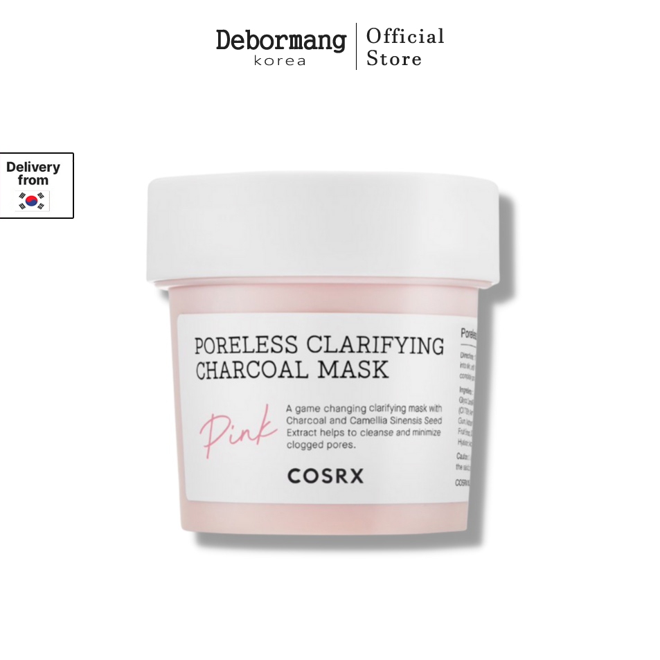 COSRX Poreless Clarifying Charcoal Mask - Pink 110g Cleaning facial ...