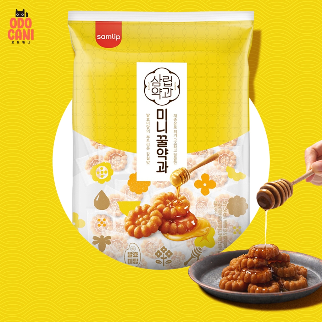 [25pcs / 50pcs] SPC Samlip Mini Honey Yakgwa Korean Traditional Snack ...