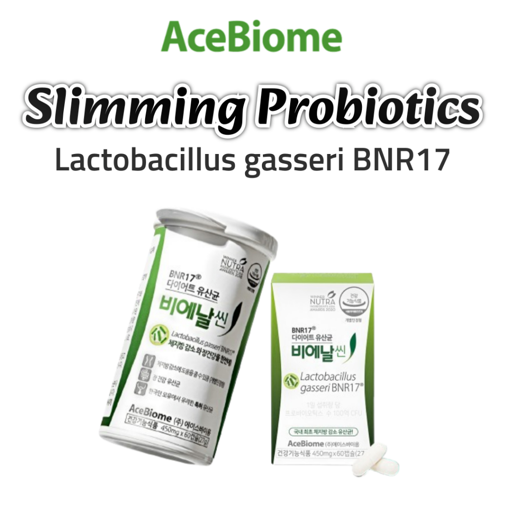 [AceBiome] BNRThin Probiotic, Lactobacillus gasseri BNR17, 10 Billion ...