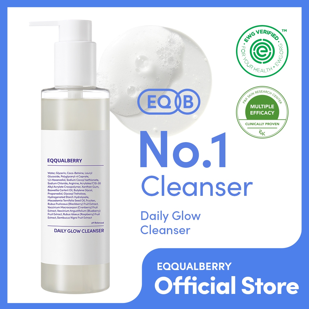 [Eqqualberry Official] Daily Glow Facial Gel Cleanser 210ml ...