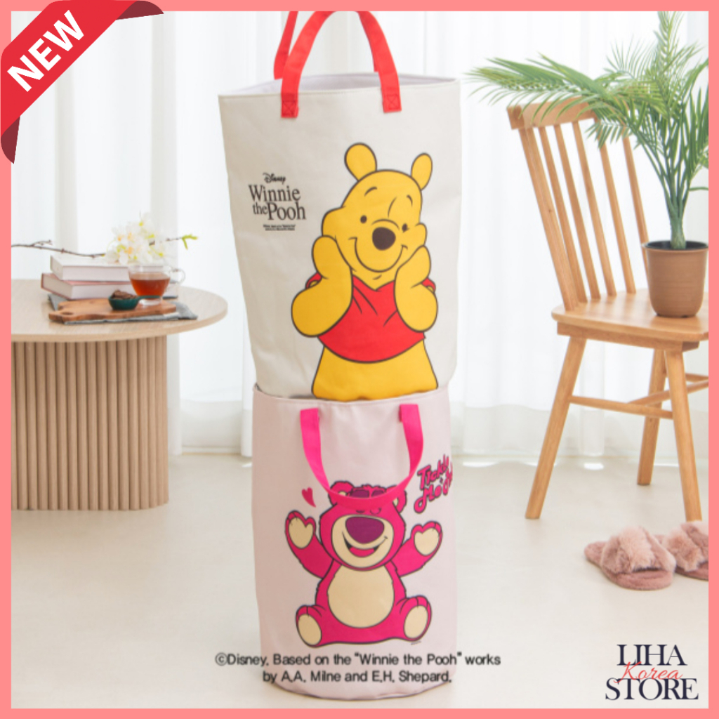 Disney Winnie the Pooh Fabric Basket Pixar ToyStory Lotso Multi-storage ...