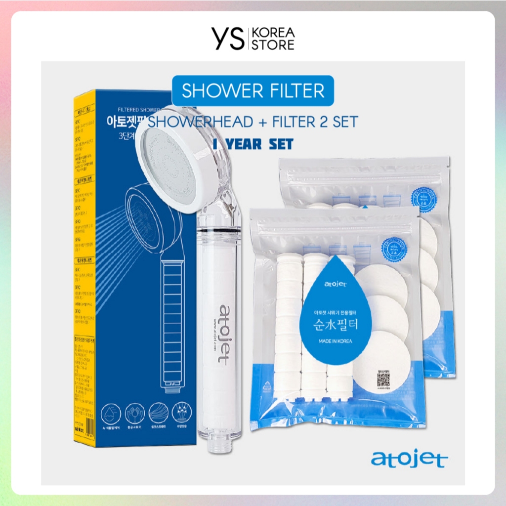 Atojet Shower Filter with 1 Shower head + 6 Faucet Filter Heads + 6 ...