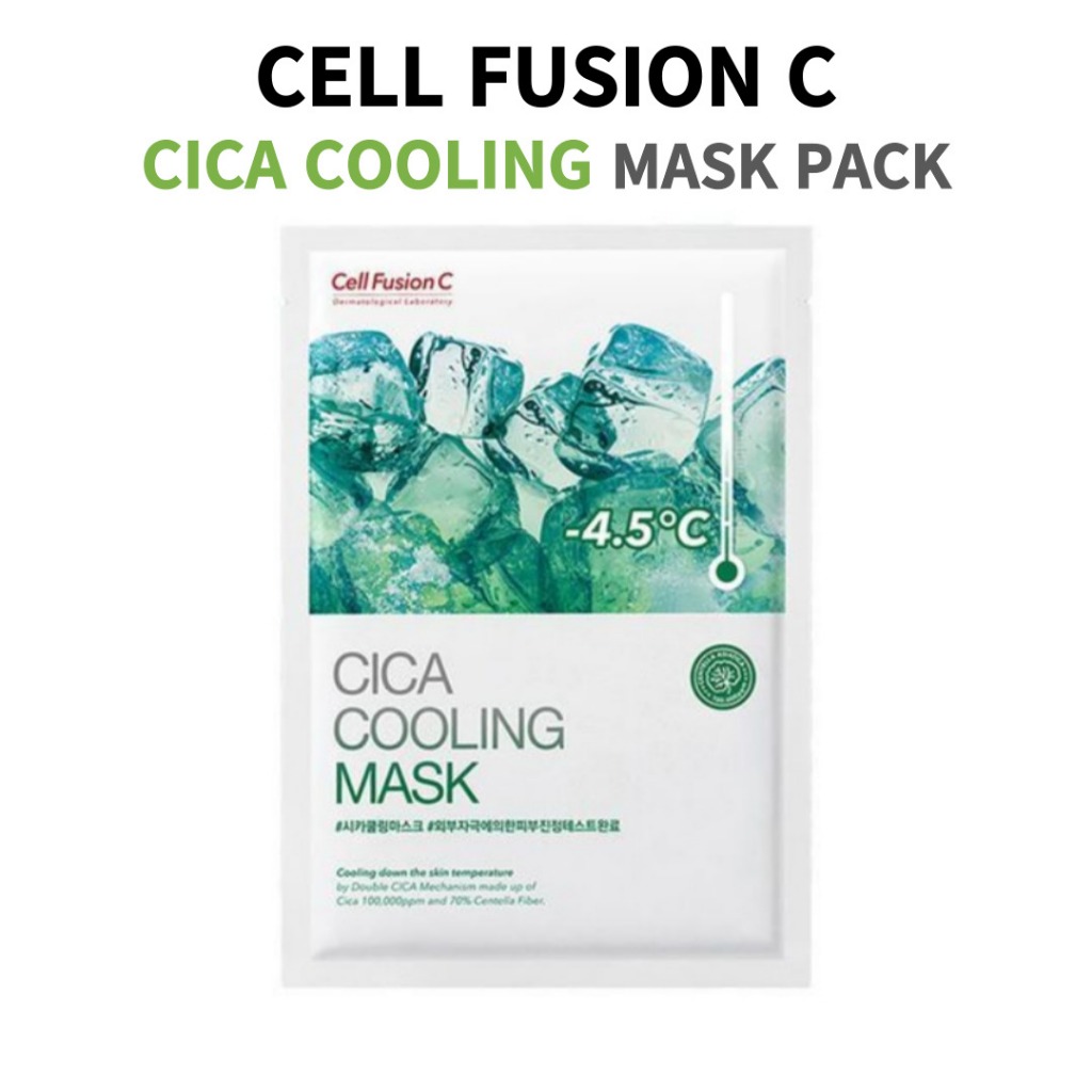 CELL FUSION C Cica Cooling Mask - Soothing Hydrating Korean Skincare ...