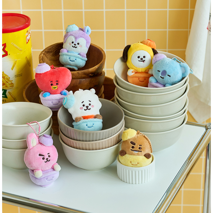 BT21 - RJ Welcome Party celebration bowl theme mini doll keyring / cute ...