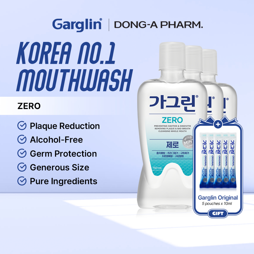 Garglin Zero Mouthwash 750ml x 3 | Shopee Malaysia