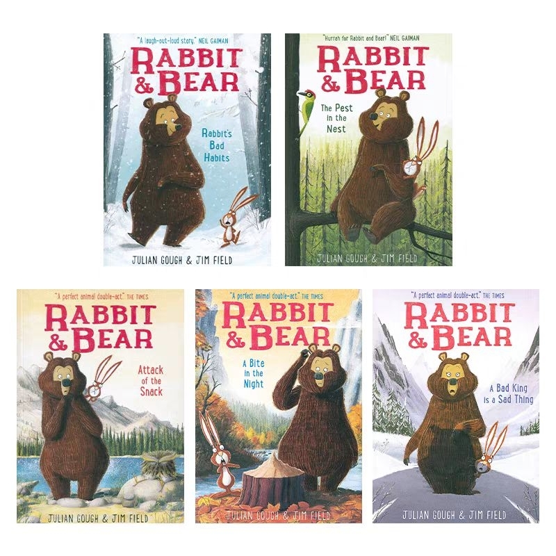 Rabbit & Bear series 5 books set funny children story book by Julian ...