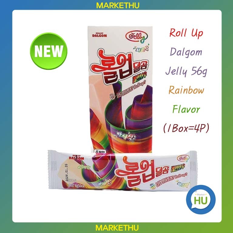 Roll Up Dalgom Jelly 56g Rainbow Flavor (1Box=4P)/Korean Candy | Shopee Malaysia