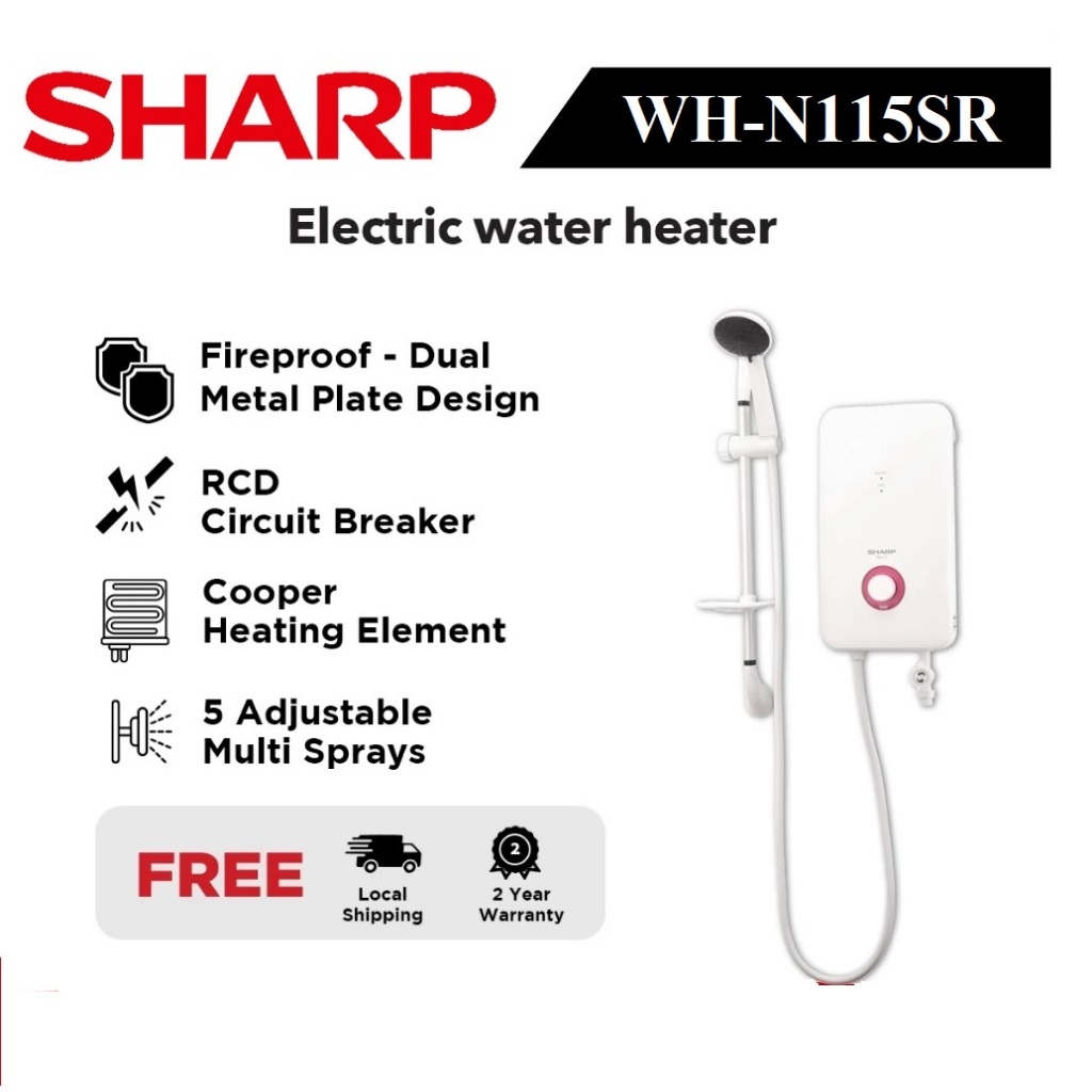 SHARP Basic Instant Water Heater (White) – WH-N115SR | Shopee Malaysia