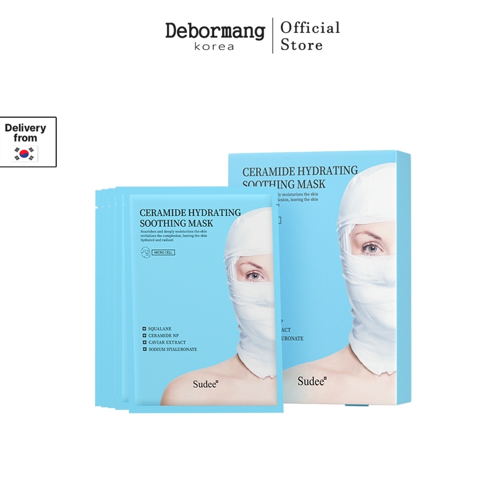 Sudee Blue Mask Ceramide Hydrating Soothing Mask 5EA/BOX | Shopee Malaysia