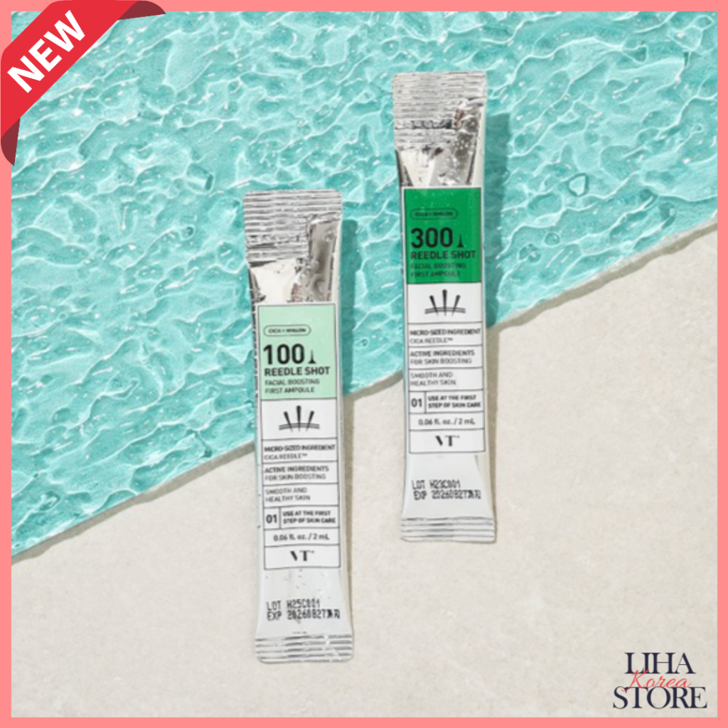 VT Cosmetics Reedle Shot 100,300 Skin Regeneration Cica Reedle Shot ...
