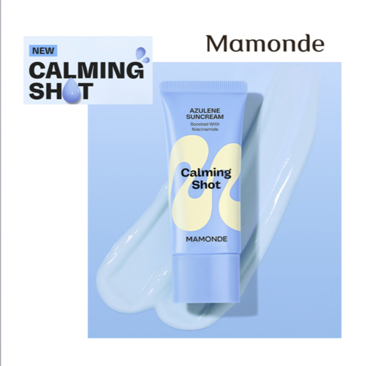 [Mamonde ] Calming Shot Azulene Sun Cream SPF50+PA++++ 35ml | Shopee ...