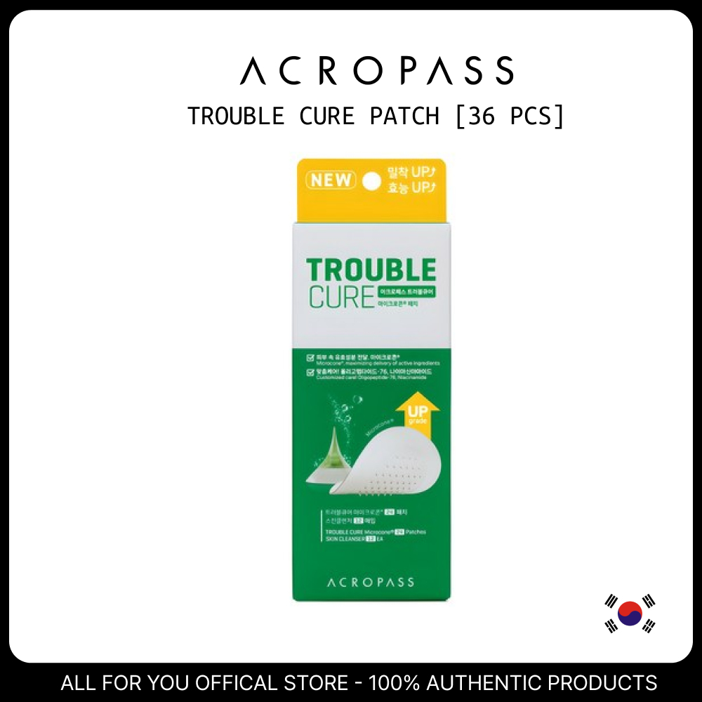 [Acropass] Trouble Cure Patch Mega Pack, 36 Patch (Trouble Cure 24 Patch + Skin Cleanser 12 ...