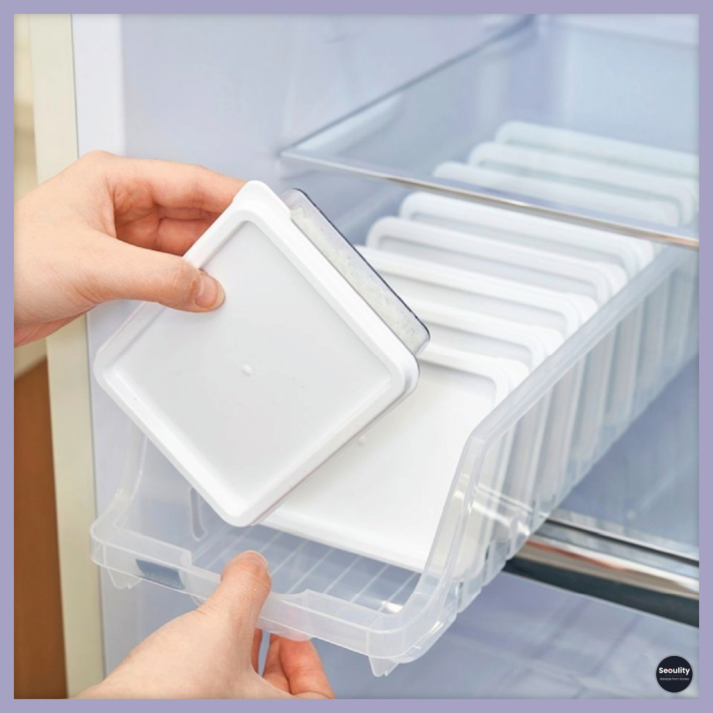 [MADE IN KOREA] Rice Freezer Storage Containers – 9P Set with Tray ...