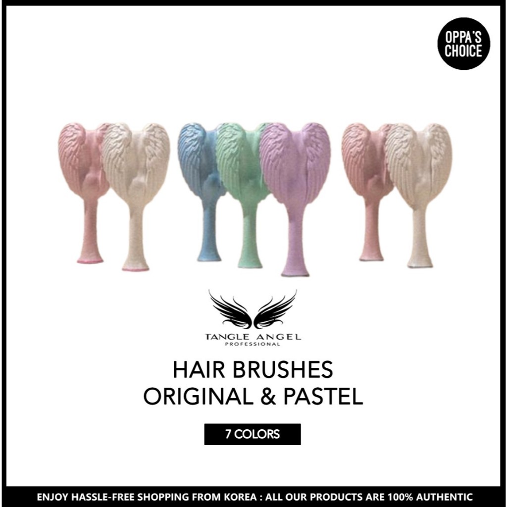 [READY TO SHIP] TANGLE ANGEL HAIR BRUSH ORIGINAL & PASTEL (7 COLORS ...