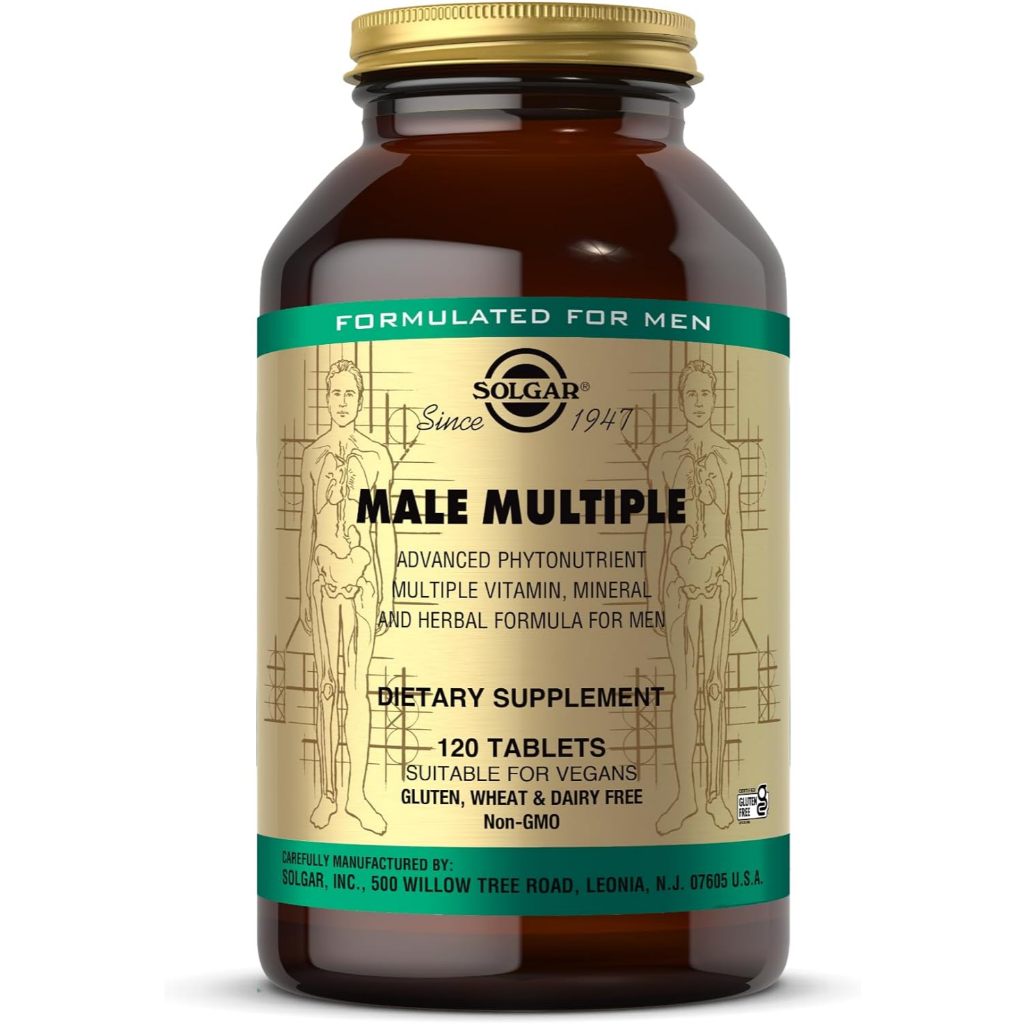 Solgar Male Multiple - 120 Tablets - Multivitamin, Mineral & Herbal ...