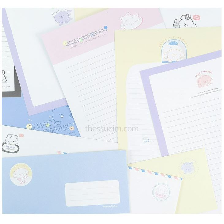 [Made in Korea]Letter Paper Set Writing Paper with Envelopes Set ...