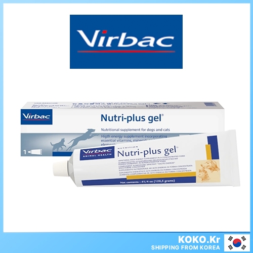 VIRBAC Nutri-Plus Energy Gel for Recovery in Dogs and Cats 120g with ...