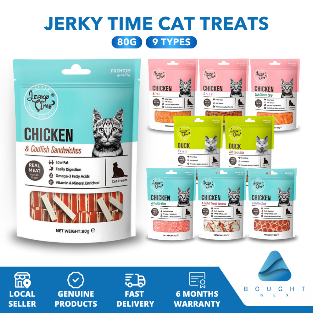 Jerky Time & Soup Time Cat Treats 70g/80g – Tasty Protein-Rich Snack ...