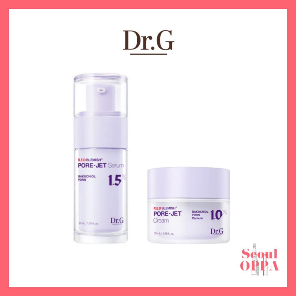 [Dr.G] Red Blemish Bakuchiol Pore-jet Serum 30ml, Cream 50ml Essence Ampoule Elastic Mild ...