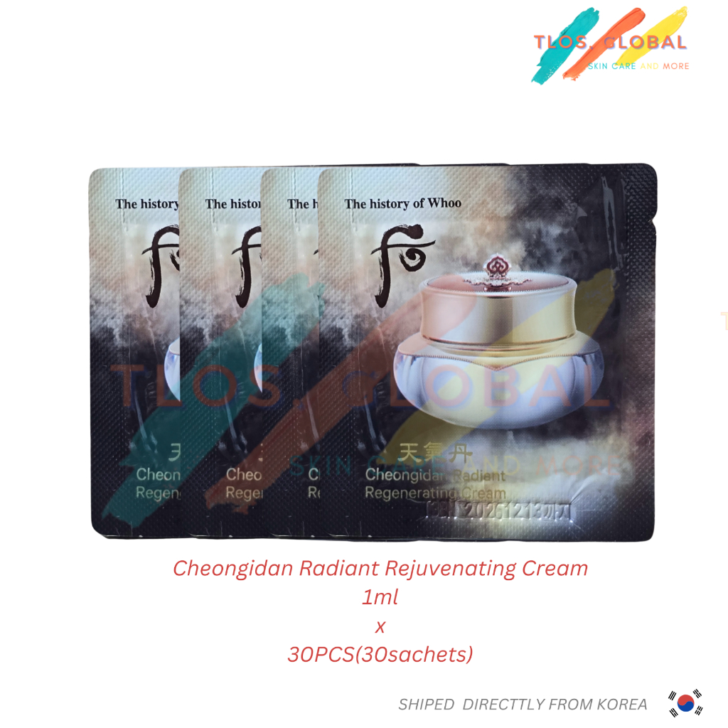 30sachets Whoo Cheongidan Radiant Rejuvenating Cream 1ml | Shopee Malaysia