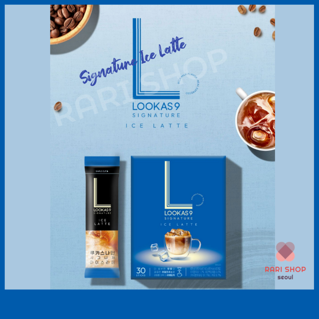 [ LOOKAS 9] Signature Ice Coffee 30T Cold brew Ice Latte 30T l Korean ...