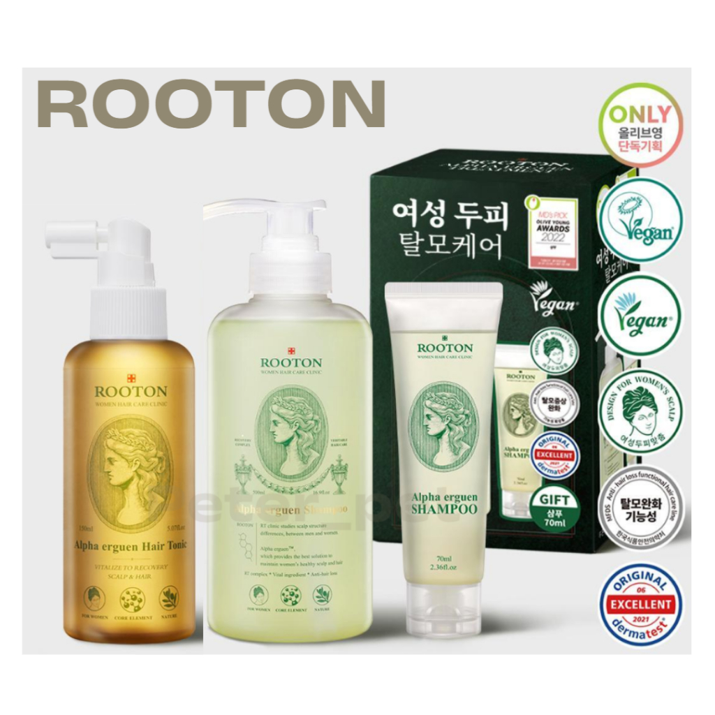 [Korea ROOTON]Alpha Erguen Hair Care Series/ Damage Hair Recovery Series Hair Ampoule / Anti ...