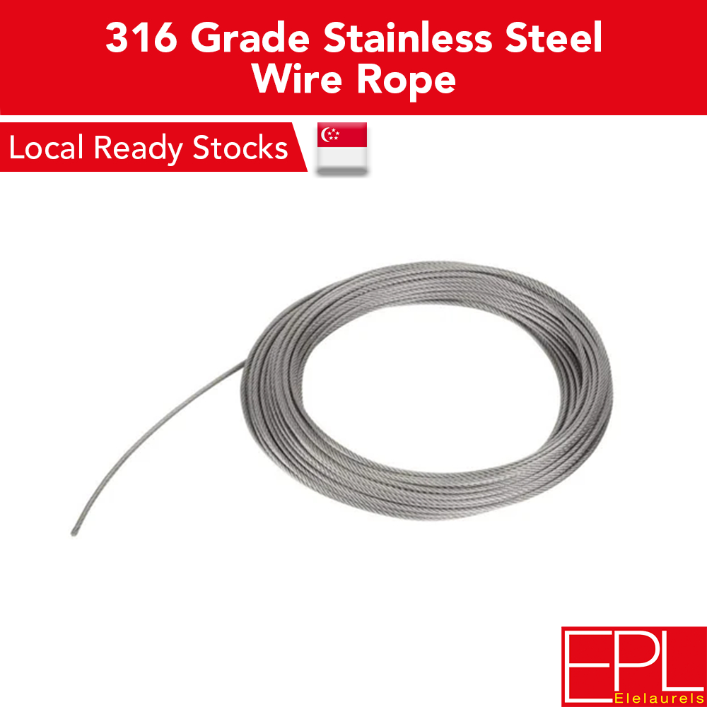 Stainless Steel Wire Rope Cable for Invisible Grille / Clothes Line ...