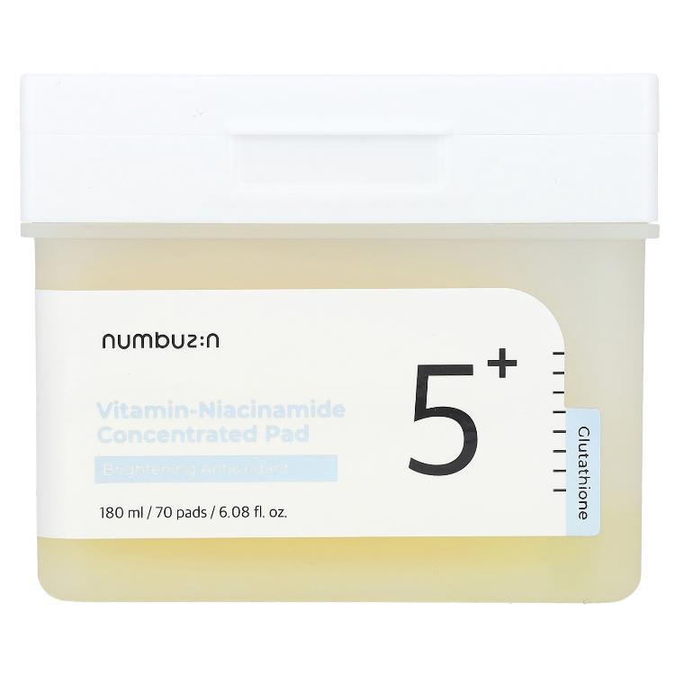Numbuzin No.5 Vitamin Niacinamide Concentrated Pad 70 sheets 180ML (6.08FL oz) | Shopee Malaysia
