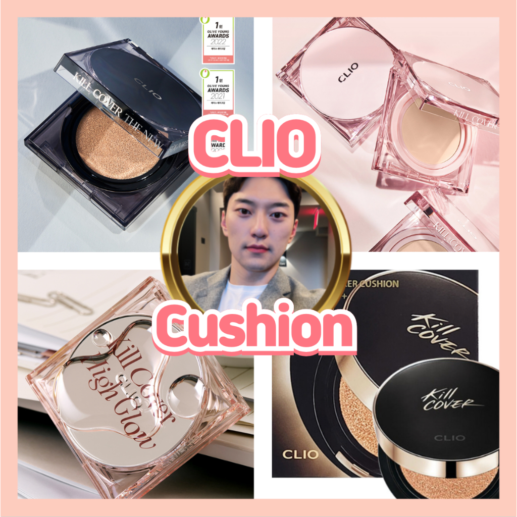 Clio New Cushion New Founwear & High Glow & Mesh Glow 15g+15g | Shopee ...