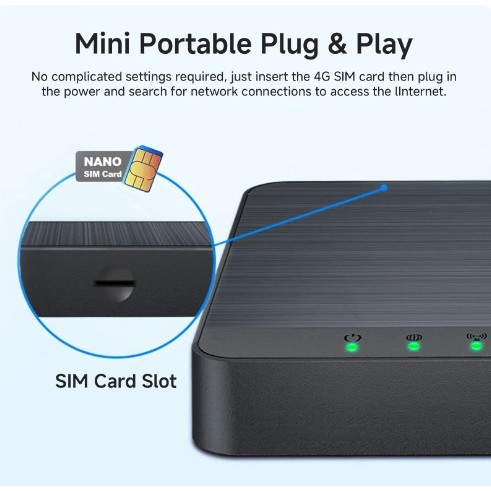 Portable Pocket 4G WIFI SIM Router with LAN RJ45 Modem for Smartphone & Laptop | Shopee Malaysia