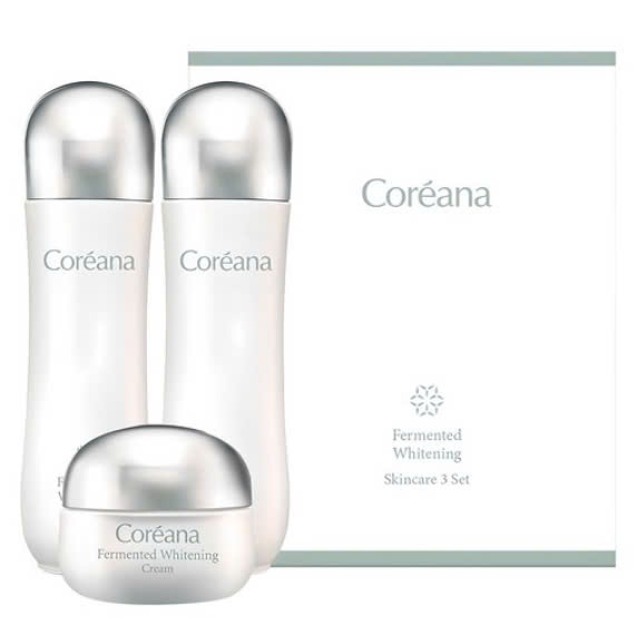 Coreana Fermented Whitening Set 3 items ( Toner 150ml + Emulsion 150ml ...
