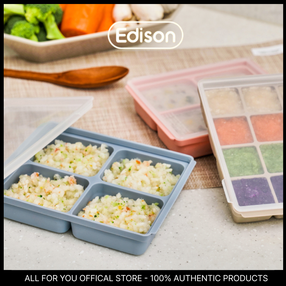 [Edison] Silicone Multi Food Cube / Baby Food Freezer Container / Ice ...