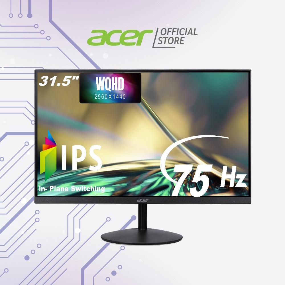 Acer SA322QU A 31.5-Inch WQHD IPS FreeSync Ultra Slim Monitor | Shopee ...