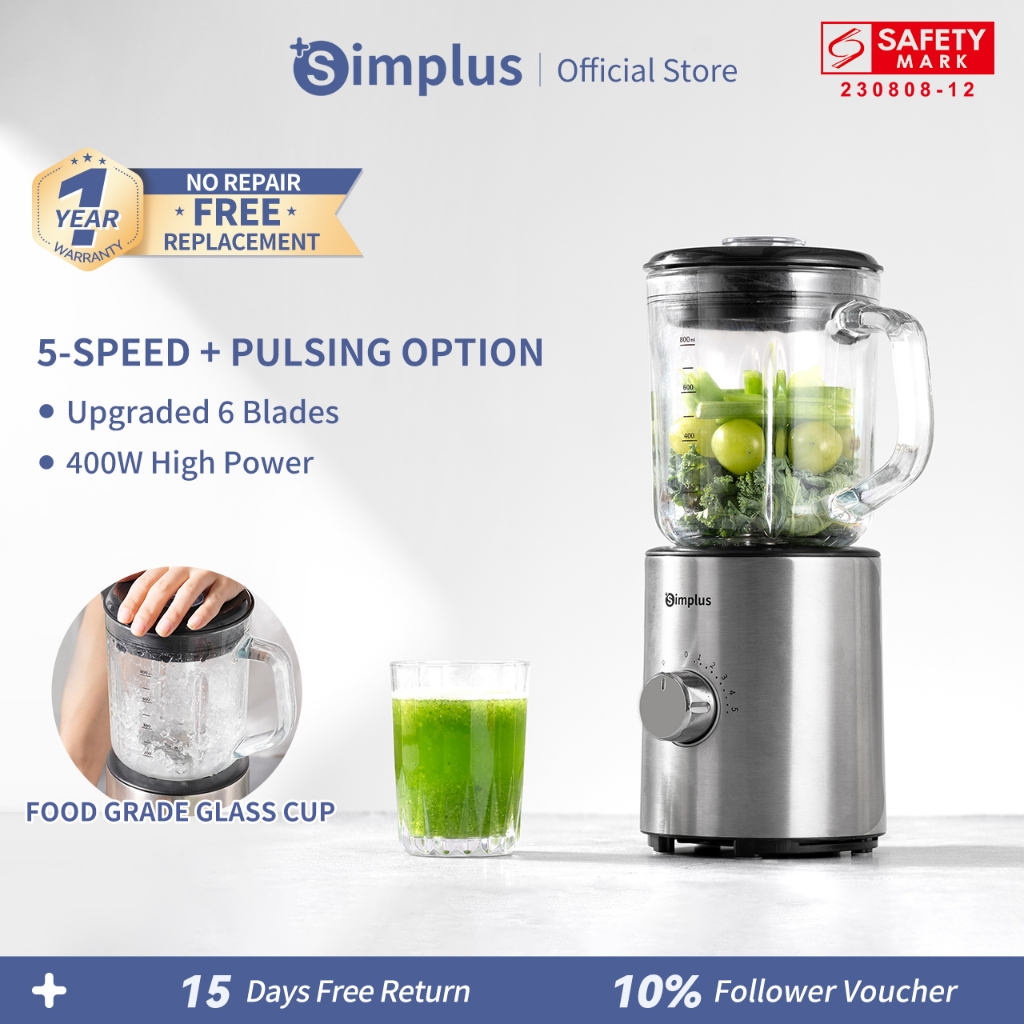 Simplus Ice Blender Smoothie Maker Multi-functional Make Baby Food ...