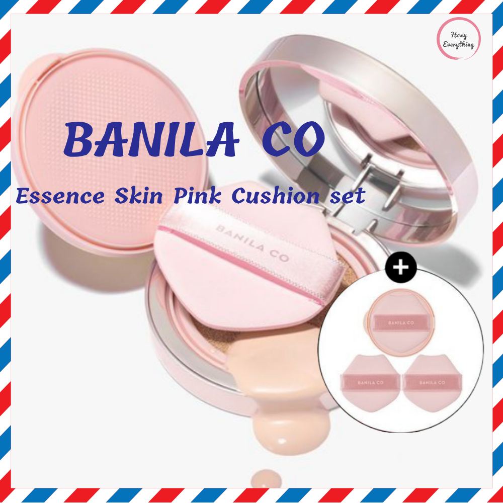 BANILA CO Essence Skin Pink Cushion Set (Main + Refill + 2 Puffs ...