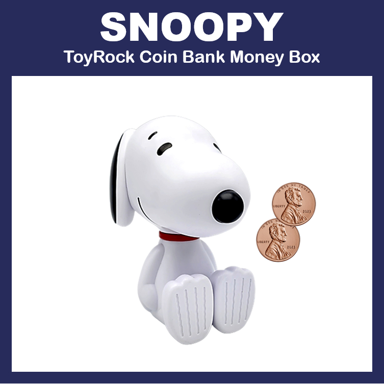 [ToyRock] Snoopy Coin Bank Money Box | Shopee Malaysia