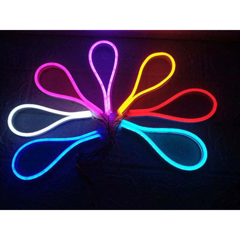 Neon EYEBROW LIGHTS 30 CM AND 15 CM 60 CM UNIVERSAL FLEXIBLE MOTORCYCLE ...