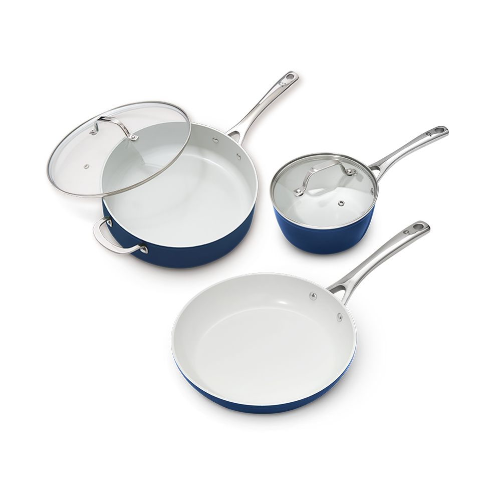 Cosmic Cookware Cosmo Essential Set Non-toxic, Swiss Made Non-stick ...