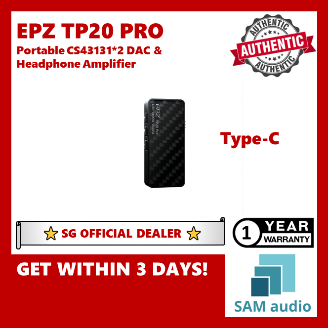 [ SG] EPZ TP20 PRO (TP20PRO) Portable CS43131*2 DAC & Headphone Amplifier | Shopee Malaysia
