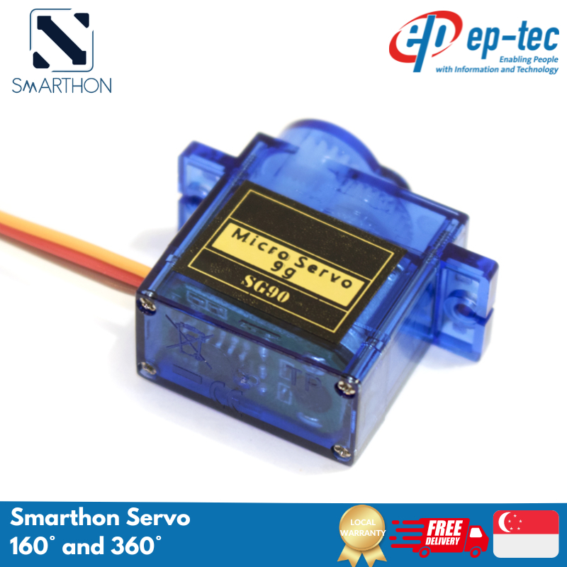 Smarthon Servo SG90: High-Precision Motor with 180 and 360 Rotation Options STEM Education ...